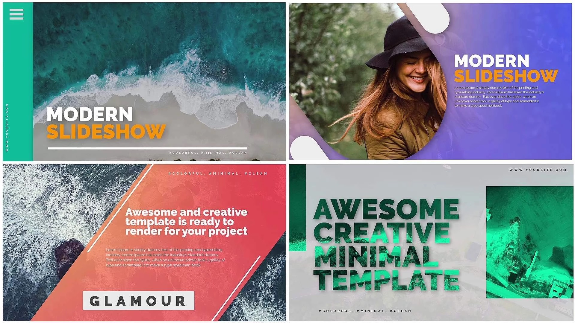 پروژه افتر افکت مجموعه اسلایدشو - نگارینو مارکتِ گرافیکِ دیجیتال